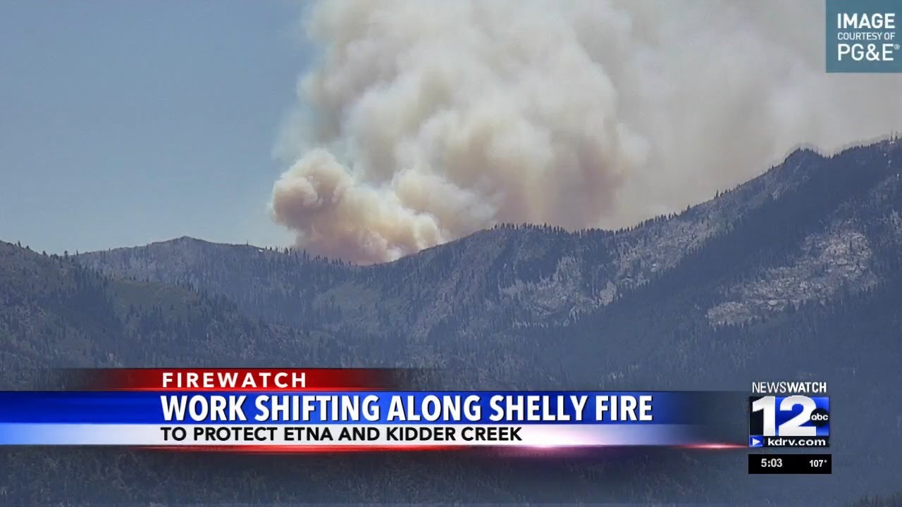 Work shifting on Shelly Fire in Siskiyou County - YouTube