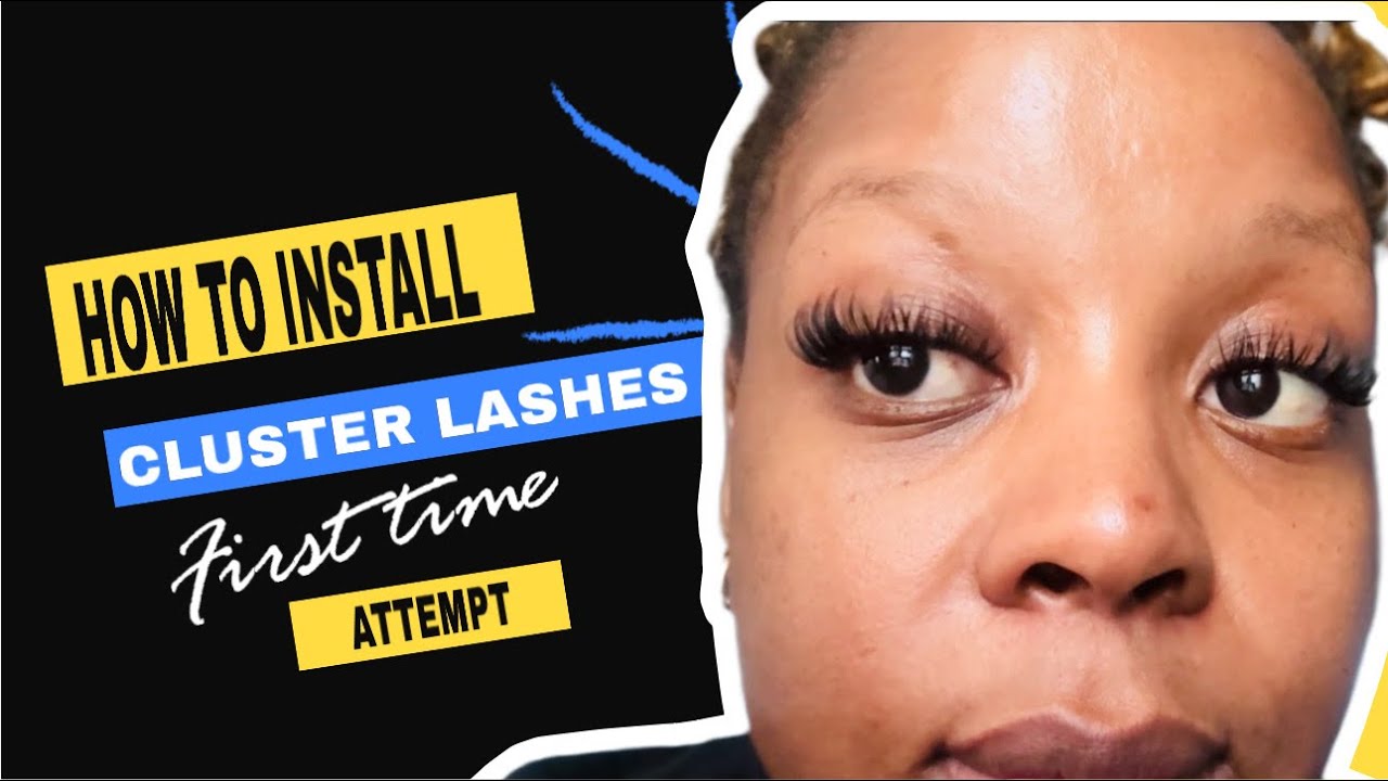 MMA LETSOALO VLOGTOBER || DAY 18 || DIY CLUSTER LASH INSTALLATION ...