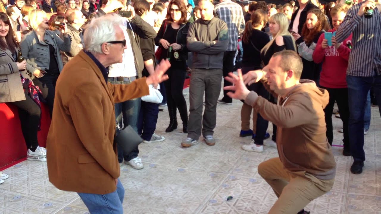 Funny old man dancing to Dizzee Rascal (Muse 25th May 2013) - YouTube