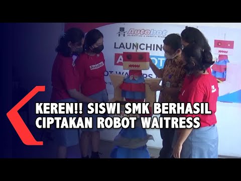 Hebat!! 4 Siswi SMK Ini Mampu Ciptakan Robot Waitress