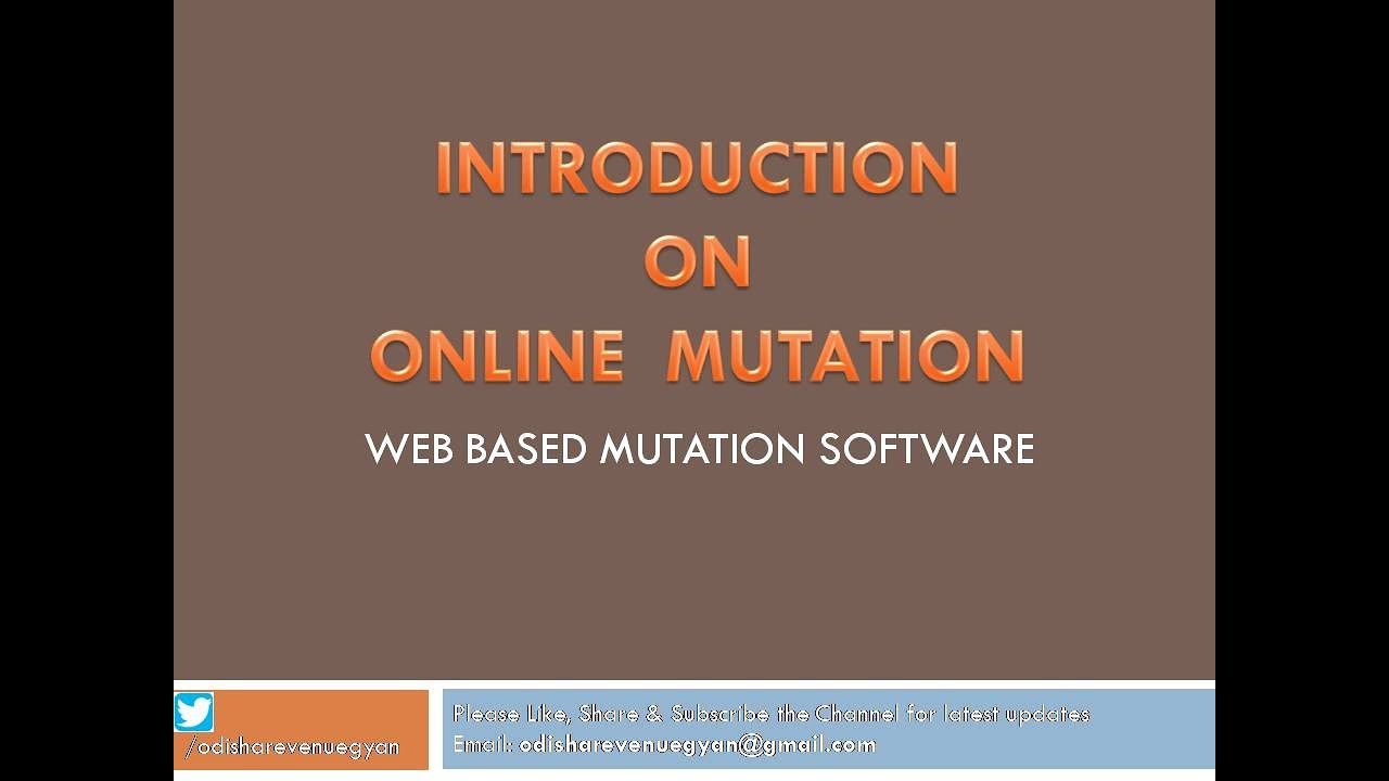 ORG#007: INTRODUCTION ON ONLINE MUTATION - YouTube