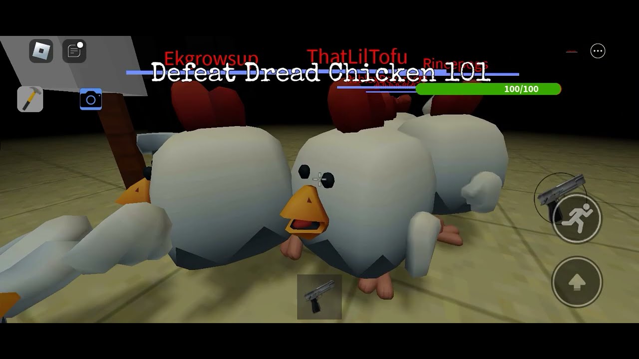 roblox horror chicken gun - YouTube
