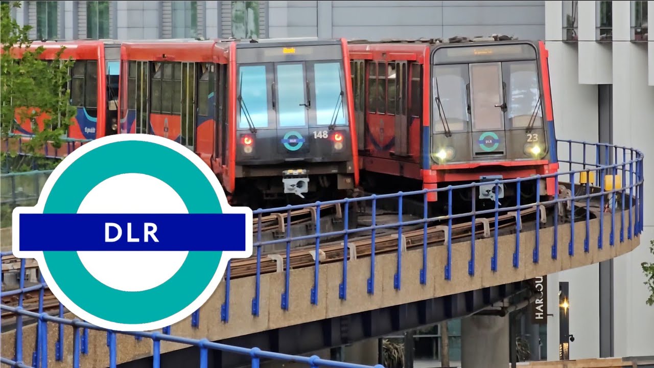London DLR automated metro system, United Kingdom - YouTube