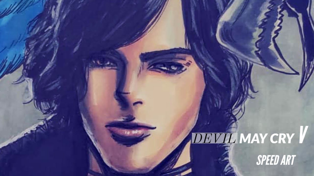 Drawing V in MY STYLE | Devil May Cry 5 - YouTube