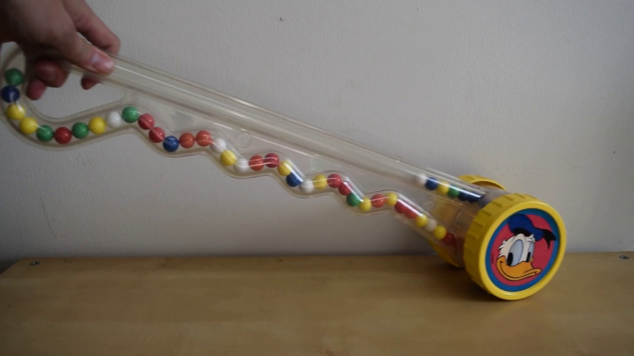Vintage 1985 Mattle Inc. Disney Roller Push Pull Toy - YouTube