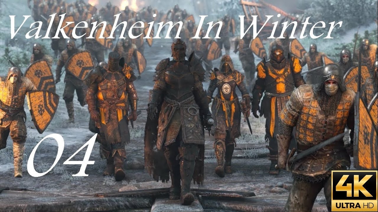For Honor High Quality Gameplay Knights mission 4: VALKENHEIM IN WINTER ...