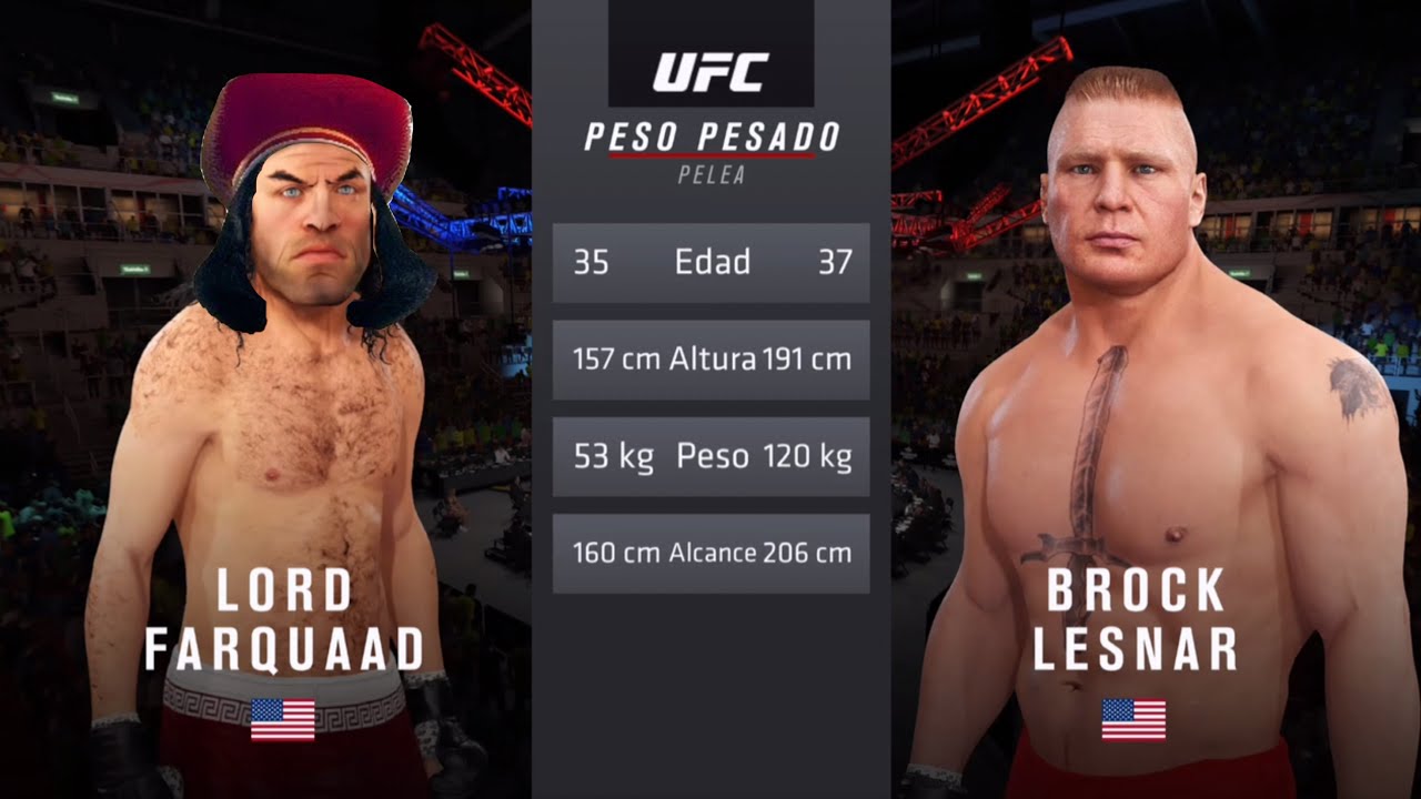 Brock Lesnar vs. Lord Farquaad - EA Sports UFC 4 - Epic Fight 🥑 - YouTube