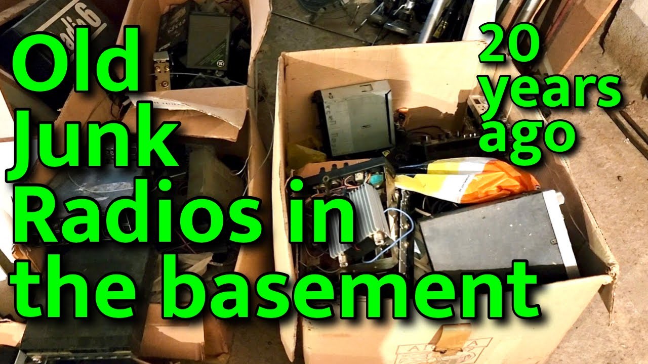 Looking for treasures in my basement or some junk. Old cb radios and ...