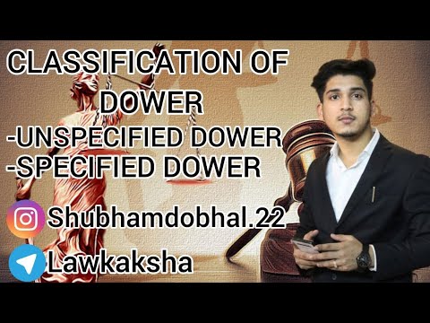 Classification of Dower (Mahr) Unspecified Dower and Specified Dower 🎓🎓 ...