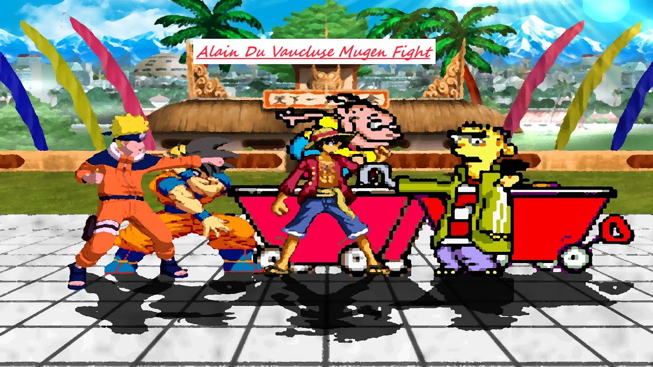 Mugen : Goku, Naruto & Luffy Vs Ed, Edd & Eddy (Request) - YouTube