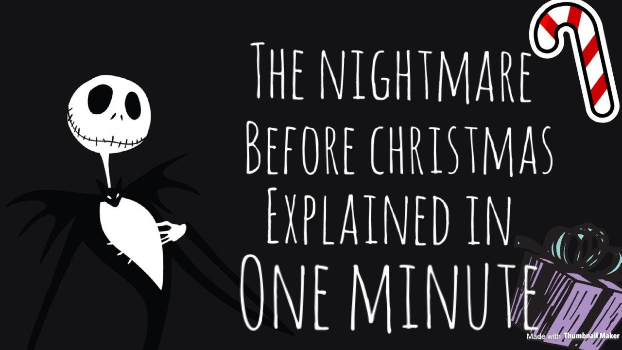 The nightmare before Christmas explained in one minute! - YouTube