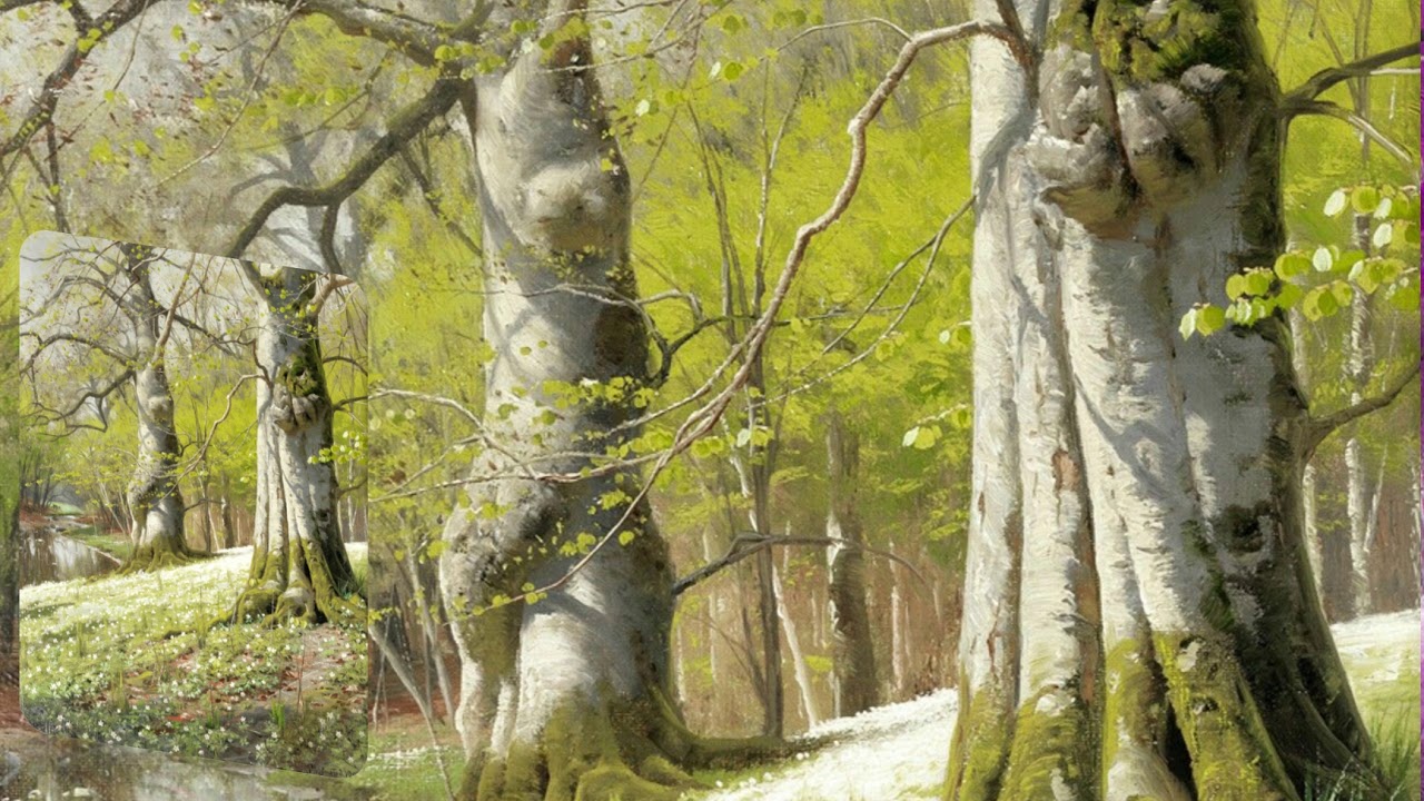 Spring Day by Peter Mork Monsted, Danish artist - YouTube