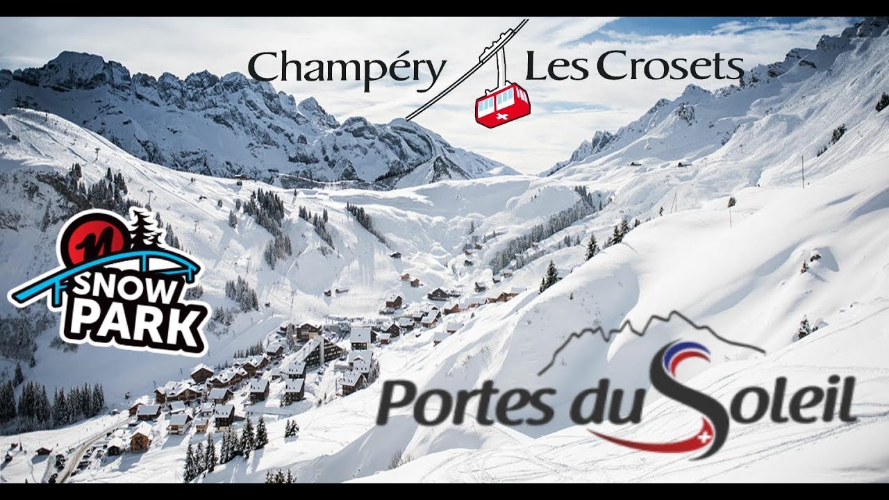 Ski snowpark aux Crosets (Les Portes du Soleil) - YouTube