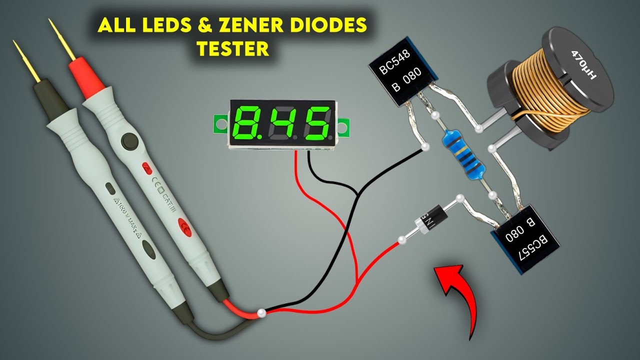 DIY a useful Electronic Project All LEDs & Zener Diodes Tester - YouTube