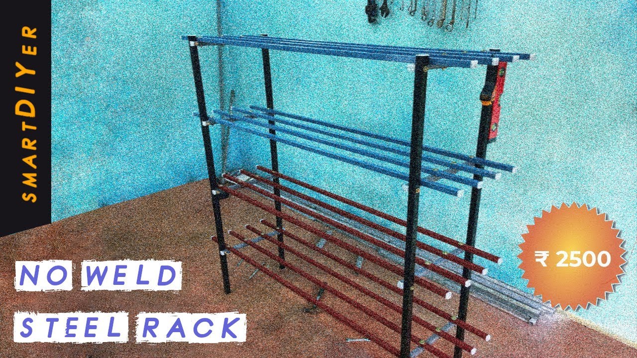 No Weld Steel Rack For Shop DIY -smartDIYer - YouTube