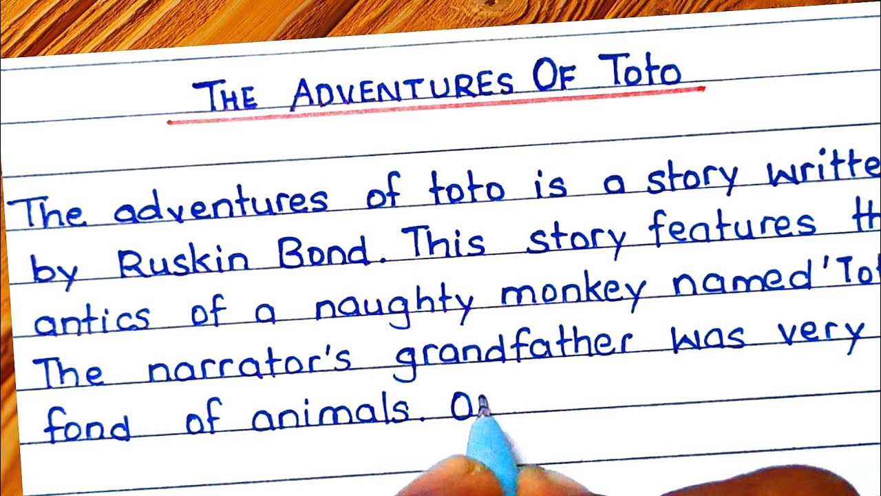 ''The Adventure of Toto'' Full Summary class 9 in English / Summary ...
