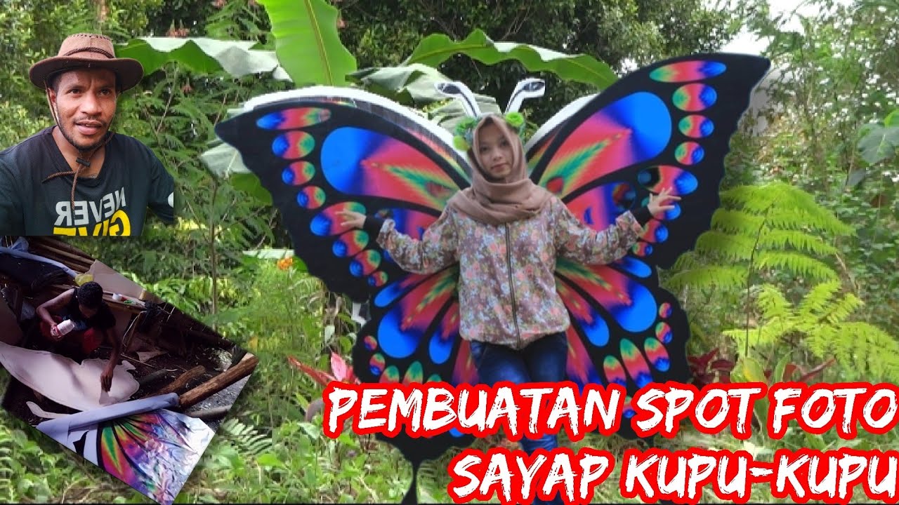 PEMBUATAN SPOT FOTO SAYAP KUPU-KUPU DENGAN ALAT BAHAN SEDERHANA - YouTube