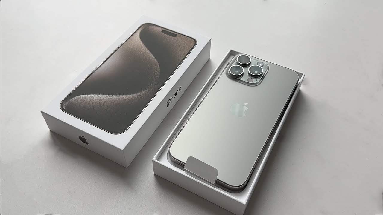 iPhone 15 Pro Max (Natural Titanium) Unboxing - YouTube