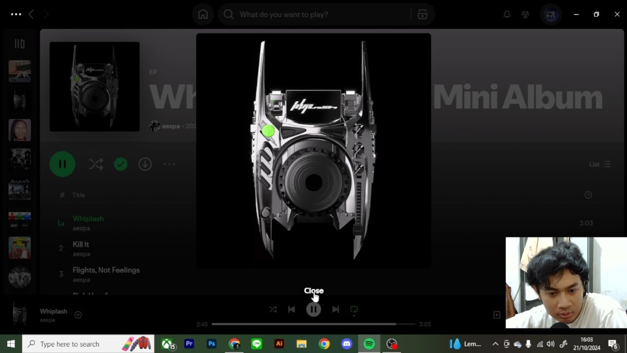 nothing, just me listening to WHIPLASH AESPA 5th MINI ALBUM - YouTube