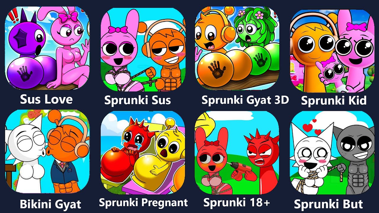 Sprunki Retake, Sprunki Edition Sus Love, Sprunki Gyat, Sus Kissing Mod ...
