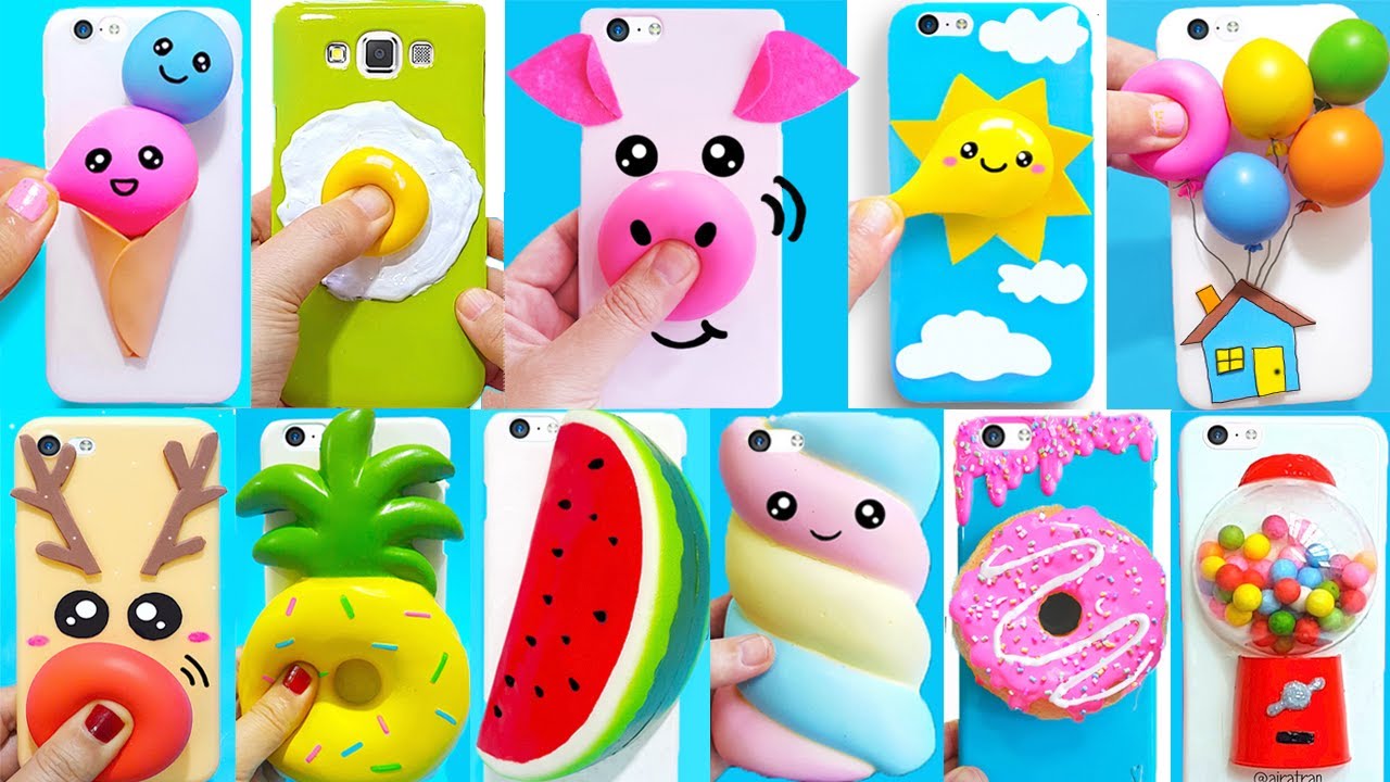 30 DIY STRESS RELIEVER PHONE CASES | Easy & Cute DIY Phone Cases - YouTube