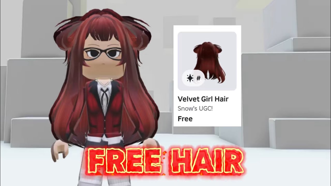 New FREE Hair on Roblox! How to get the 0 Robux Velvet Girl Hair! 😍 ...