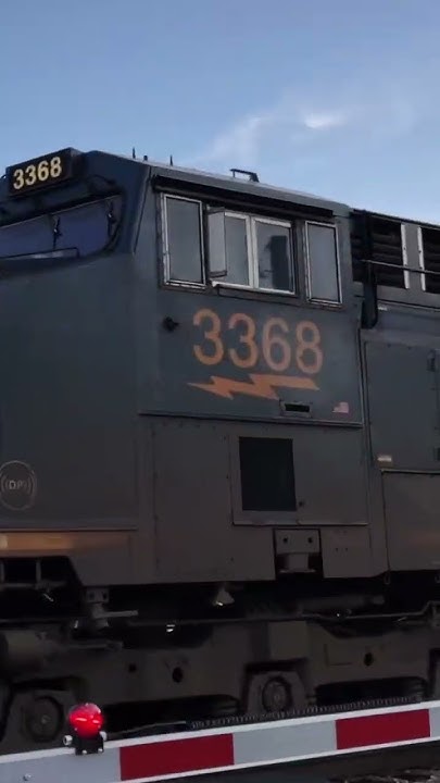 CSX 3368 ET44AH leads an intermodal and auto rack train north on the CSX A and WP sub!! #railfan ...