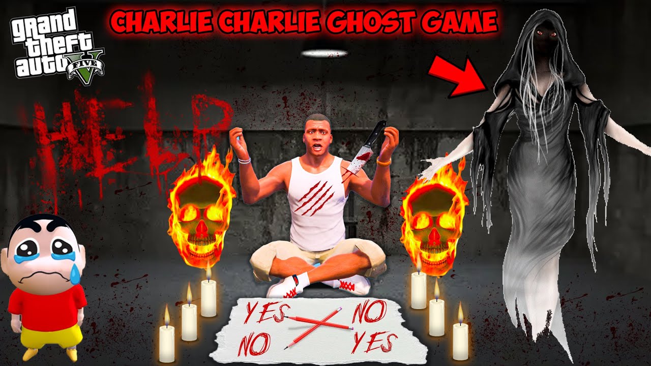 Franklin Plays Charlie Charlie Ghost Challenge At Night ! GTA 5 Mods ...