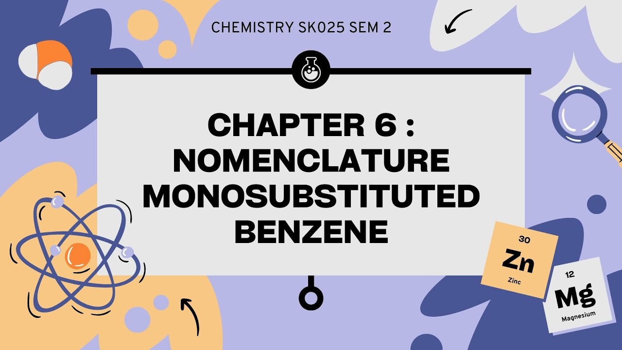 CHAPTER 6 : NOMENCLATURE MONOSUBSTITUTED BENZENE - YouTube