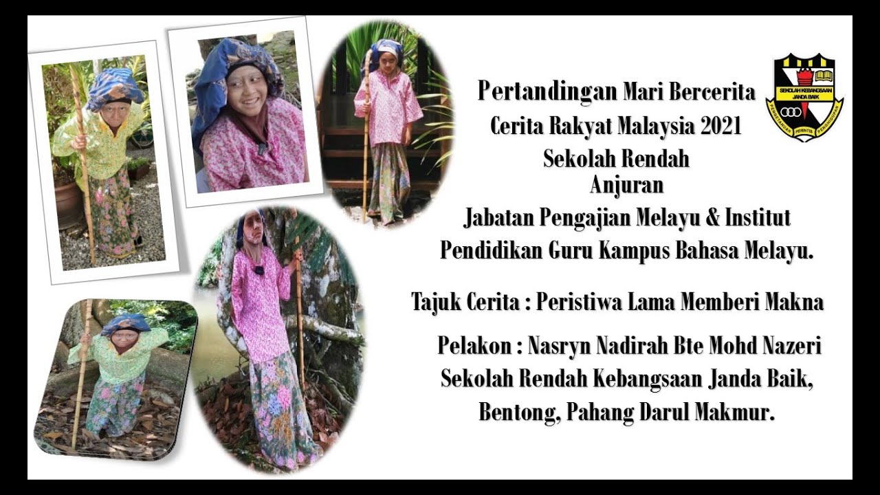 Pertandingan Bercerita 2021 - Asal Usul Nama Janda Baik - YouTube