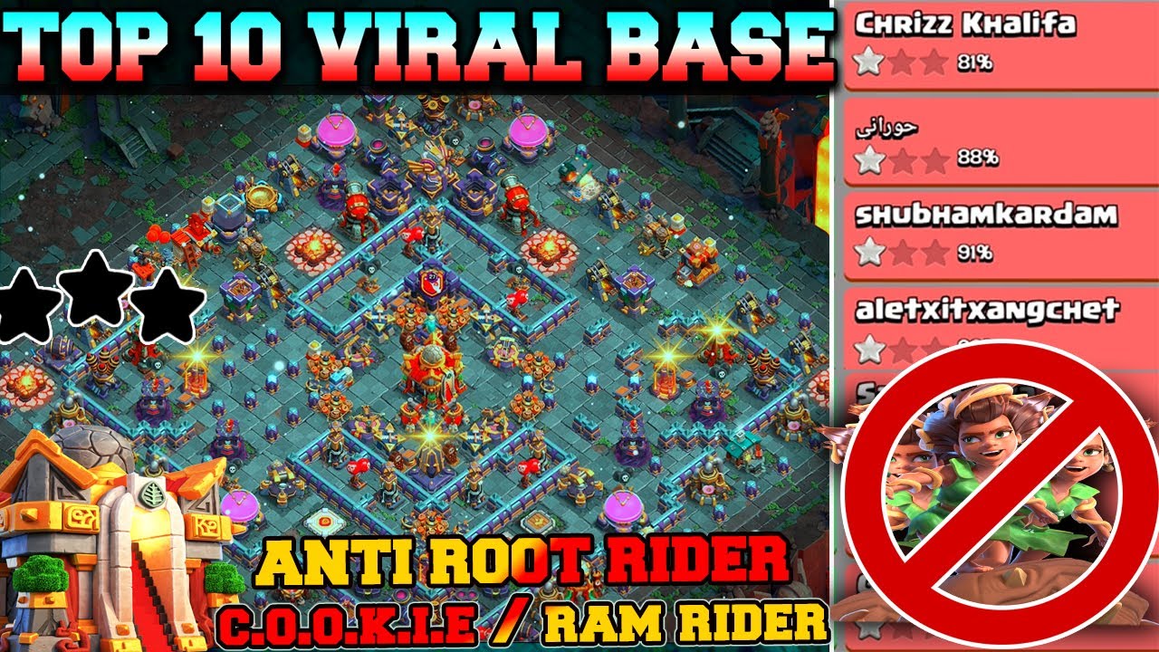 *VIRAL* TOP 10 | TOWN HALL 16 Th16 WAR BASE With Link | TH16 LEGEND ...