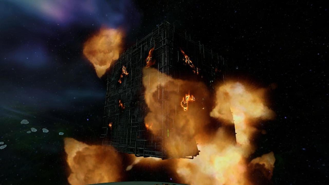 OG USS Enterprise NCC-1701 Destroys Borg Cube! Solo Mission! Star Trek: Bridge Crew - Red ...