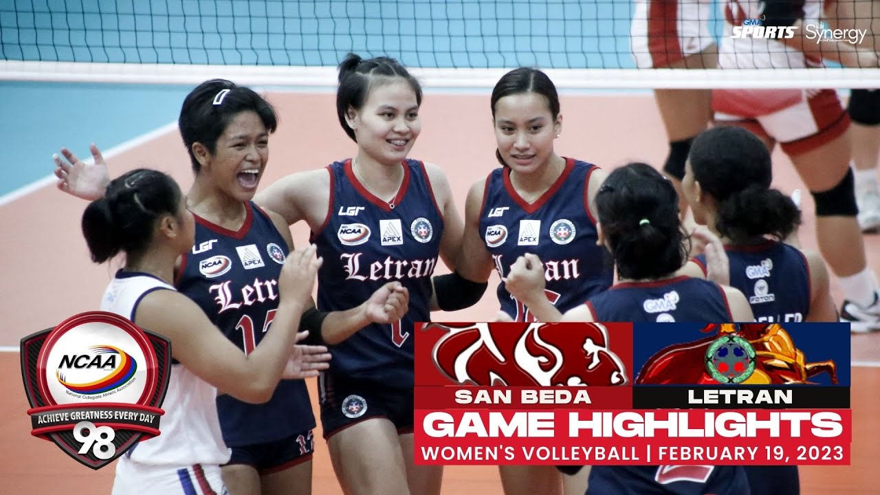 NCAA Season 98 WVT | Game Highlights: Letran vs San Beda | February 19 ...