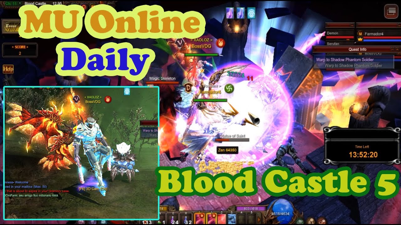 MU Online Daily - Gun Crusher Blood Castle 5 MU Online Season 16.1 ...