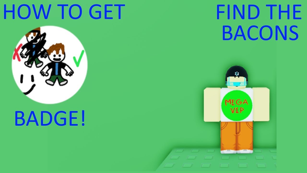 How to get Drawing Bacon badge in Find The Bacons!!! - YouTube