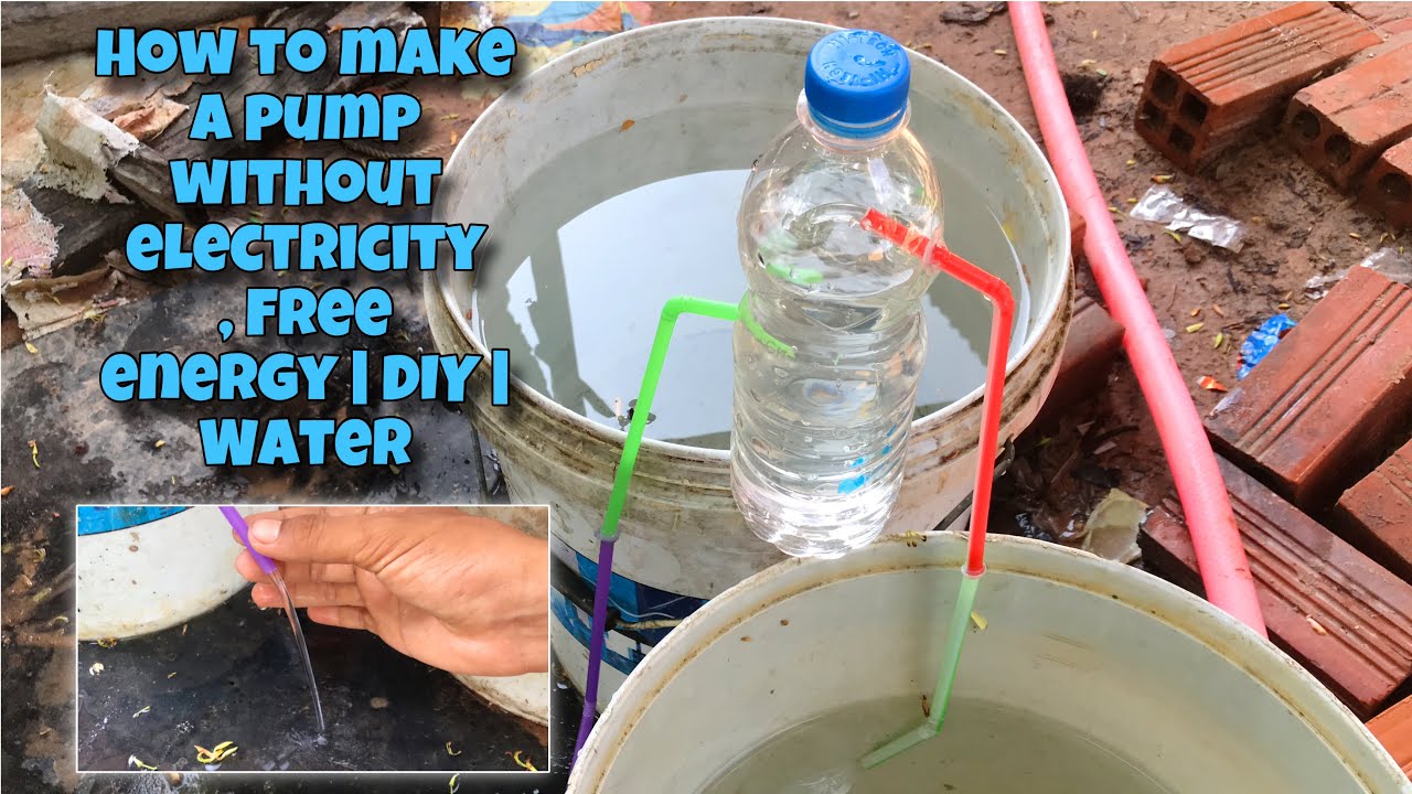 How to make a pump without electricity,Free energy | DIY | Water - YouTube