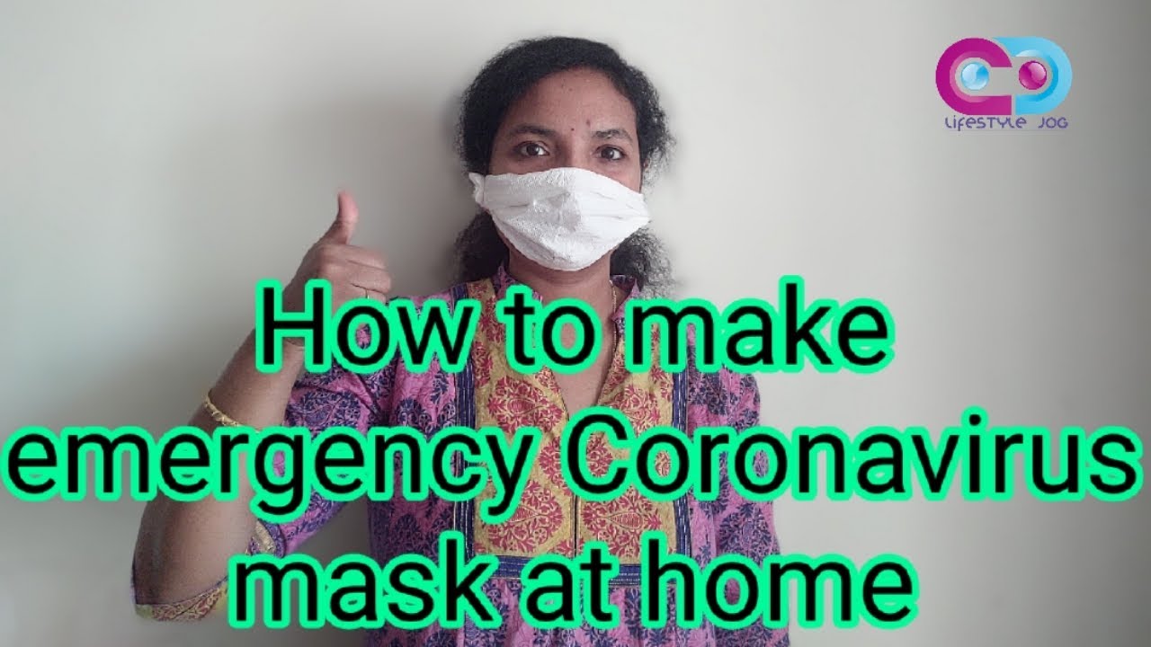 How to make a protective Coronavirus virus DIY mask at home easily ...