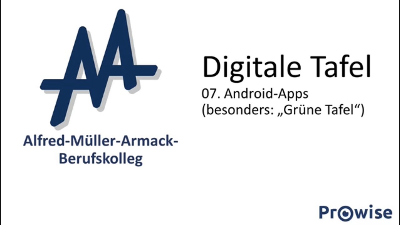 Digitale Tafeln – Die Android-Apps, insbesondere die „Grüne Tafel ...