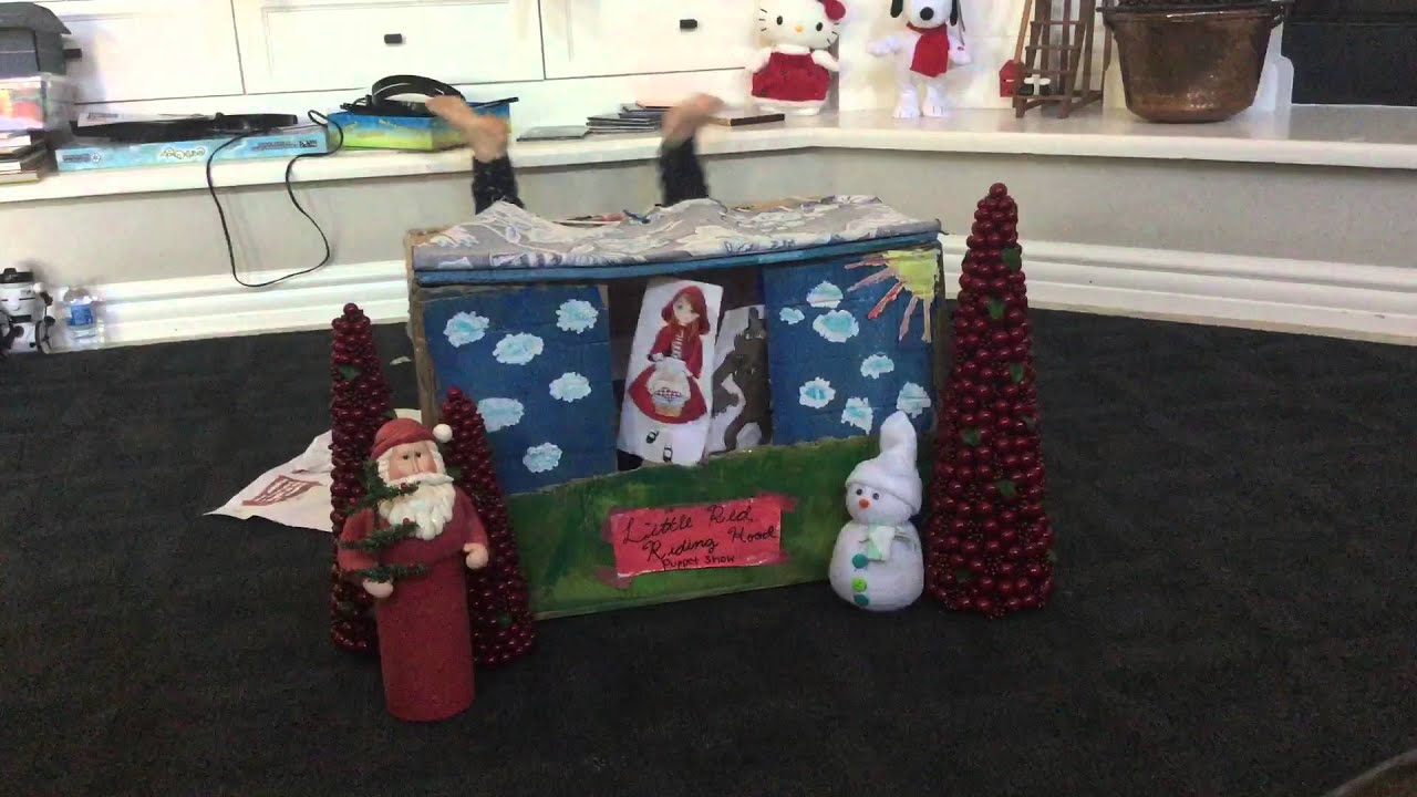 Little red riding hood puppet show - YouTube