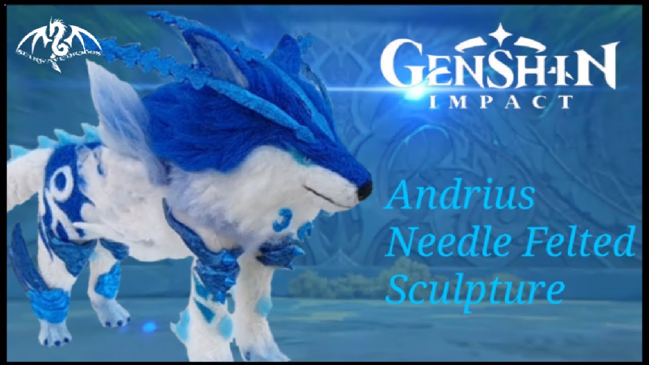 Felted Andrius the Wolf God || Genshin Impact - YouTube