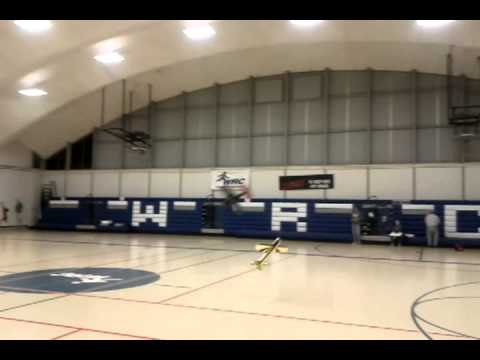 Chris and His Scratchbuilt SBach 342 Foamie Indoors at Winfield Rec ...
