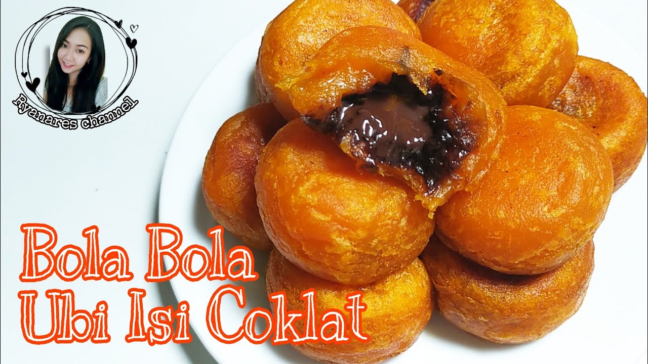 RESEP BOLA BOLA UBI ISI COKLAT...Enak,lumer,lembut,pas buat cemilan,dan ...