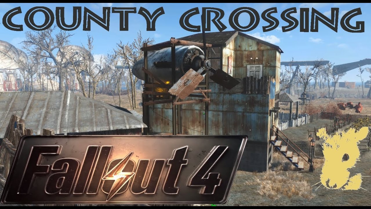 Fallout 4 - County Crossing Settlement (NO MODS) - YouTube