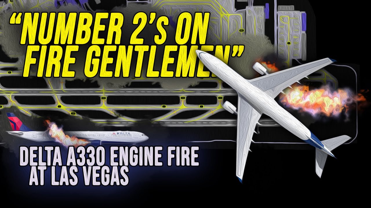 "Number 2's on FIRE Gentlemen!" | Delta A330 Engine Fire at Las Vegas ...