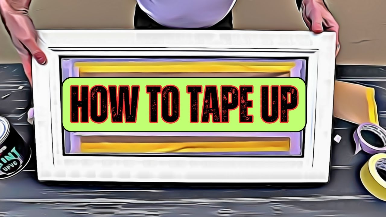 How to tape uPVC window glass up - YouTube