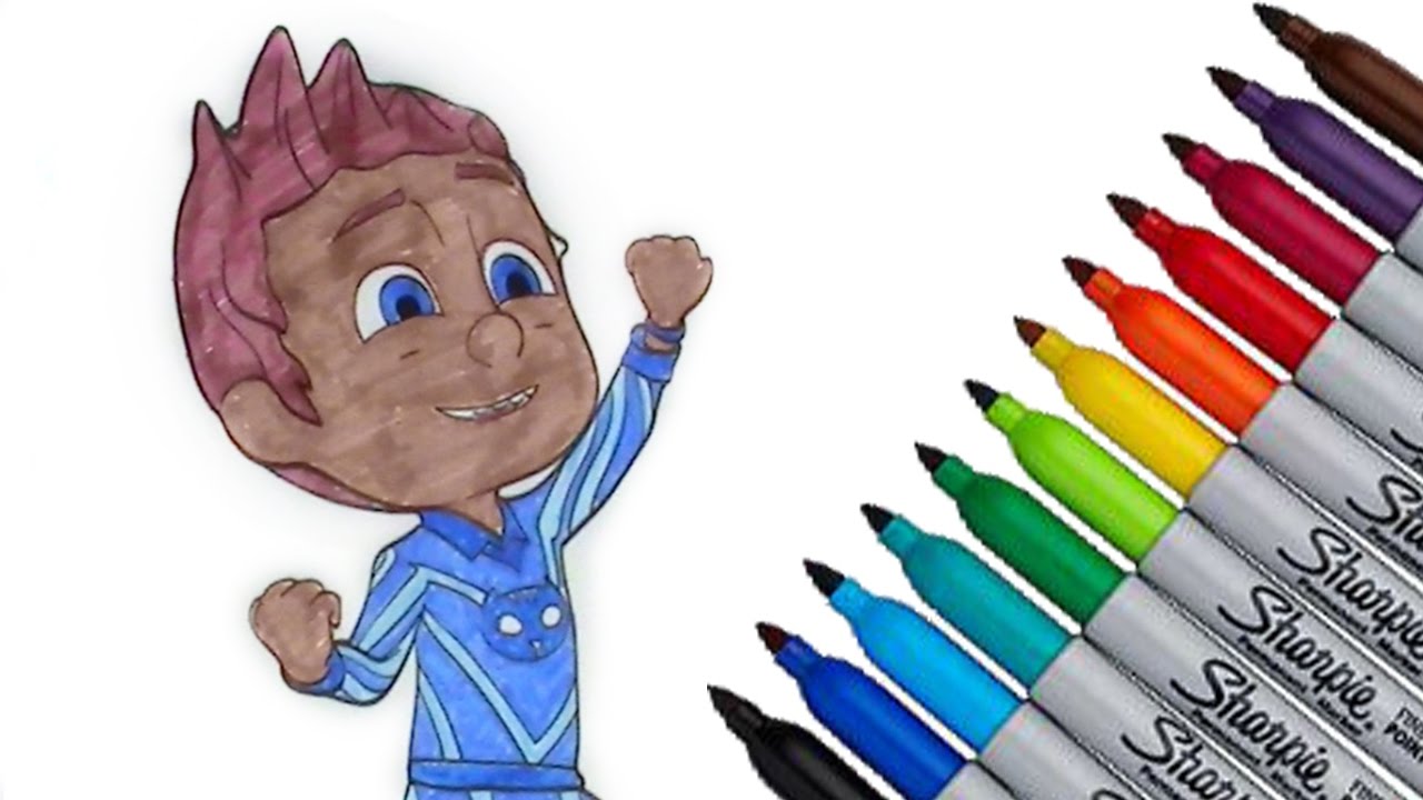 PJ Masks Connor Disney Junior Coloring page 2017 New HD Video for Kids ...