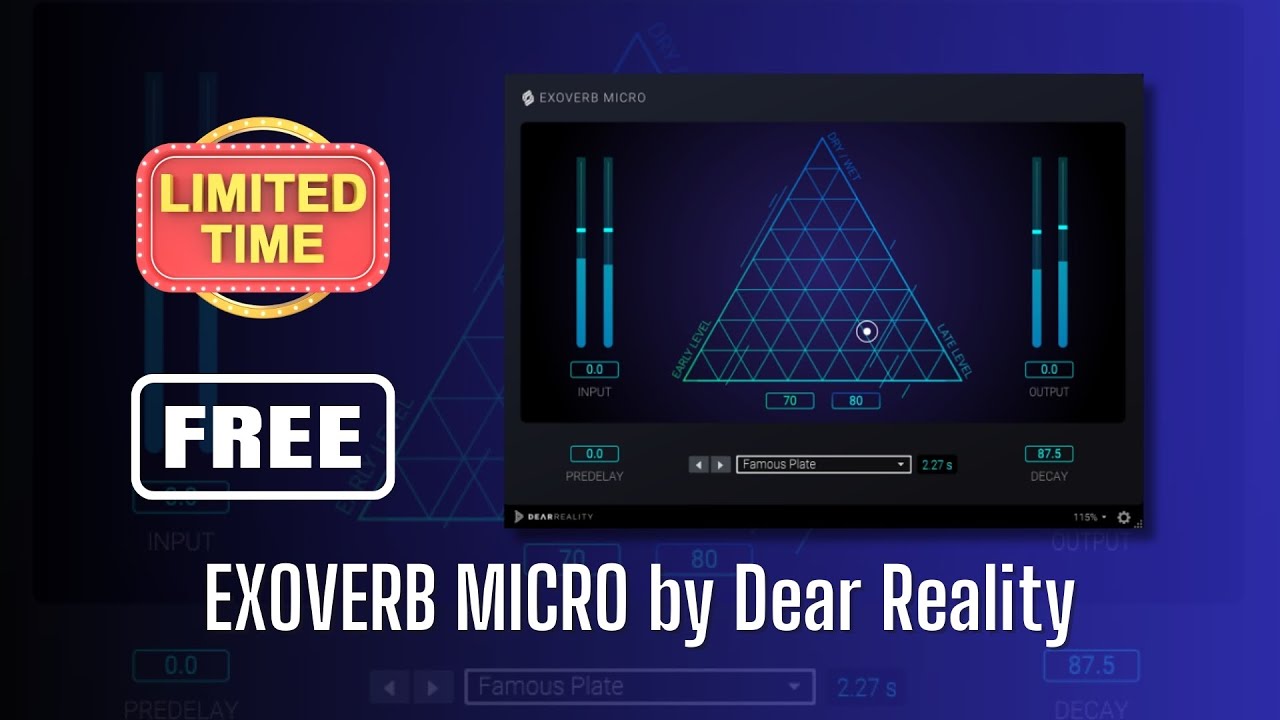 HIGH QUALITY Plugin FREE FOR LIMITED TIME - EXOVERB MICRO by Dear ...