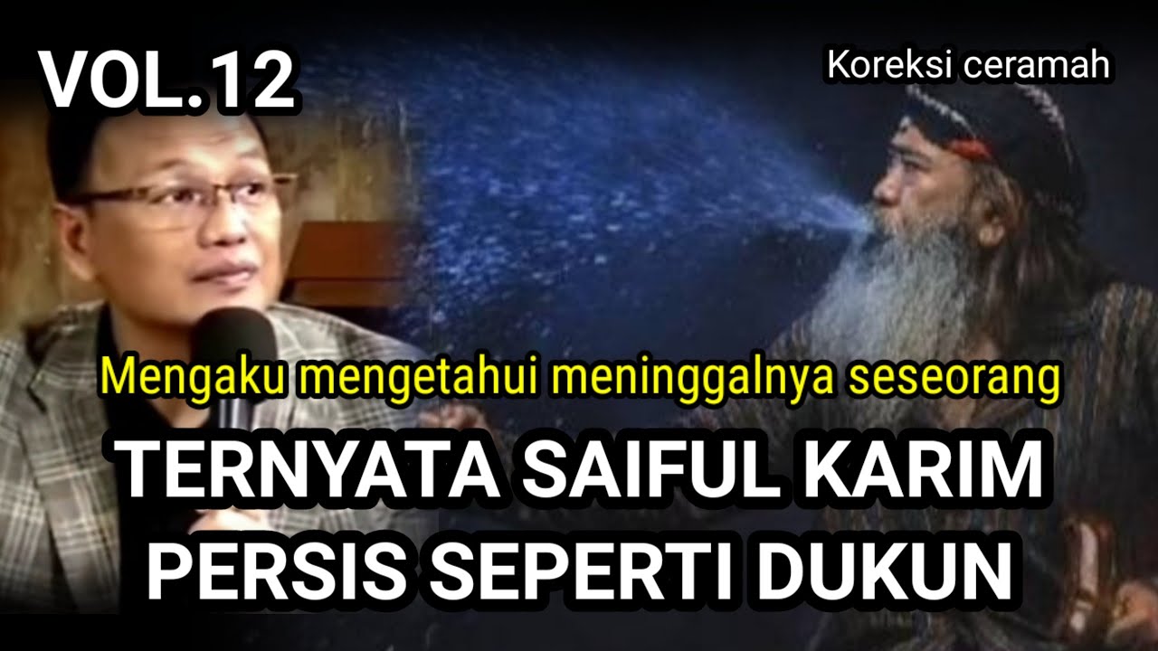 PENYIMPANGAN SAIFUL KARIM BAG -12 - YouTube