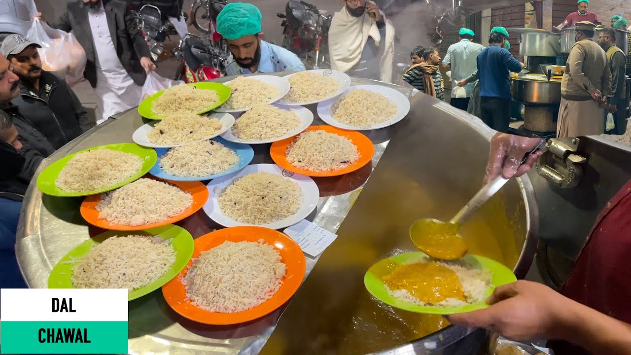 Famous Dal Chawal of Gujranwala Pakistan | Best Street Food Dal Chawal ...