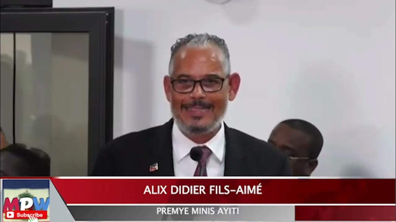 Premye Minis Alix Didier Fils-Aime di li vin regle 2 bagay: Sekirite ak Eleksyon - YouTube
